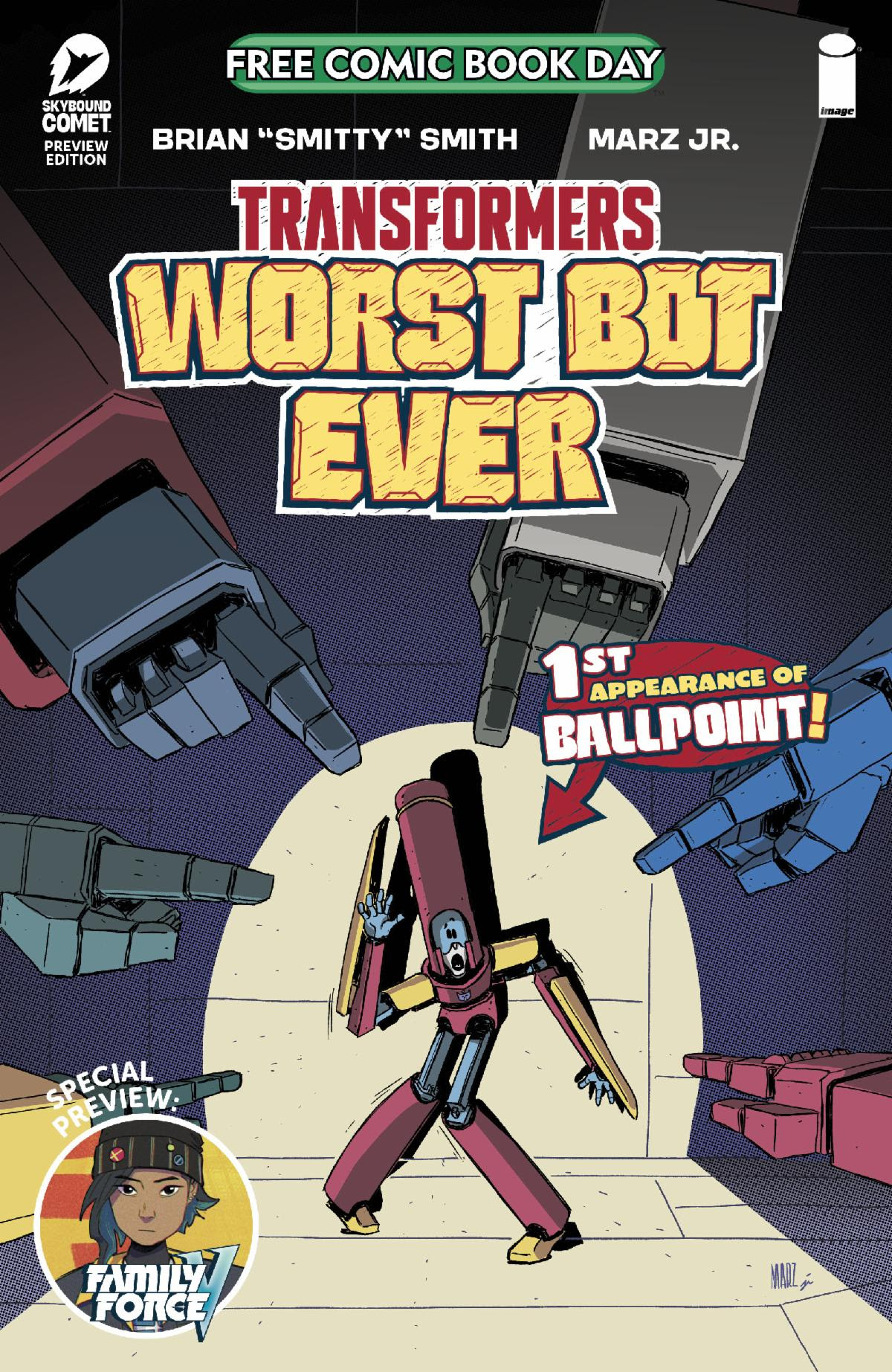 Skybound Comet, Image & Hasbro Announce TRANSFORMERS: Worst Bot Ever ...