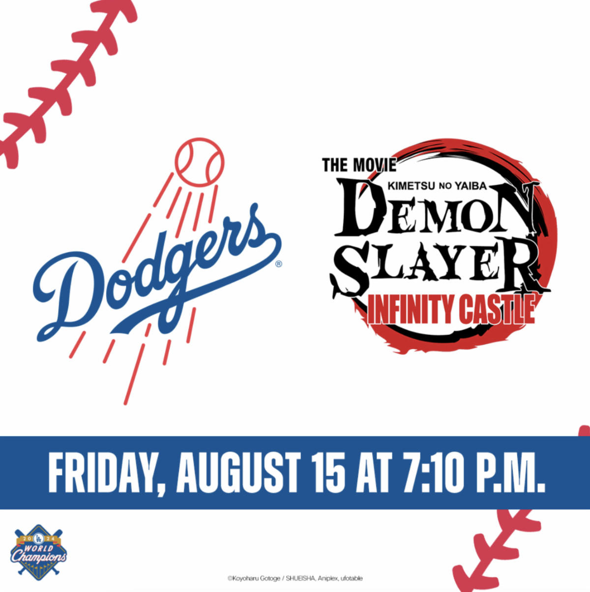 LOS ANGELES DODGERS ANNOUNCE STADIUM GIVEAWAY FEATURING ANIME SERIES ...