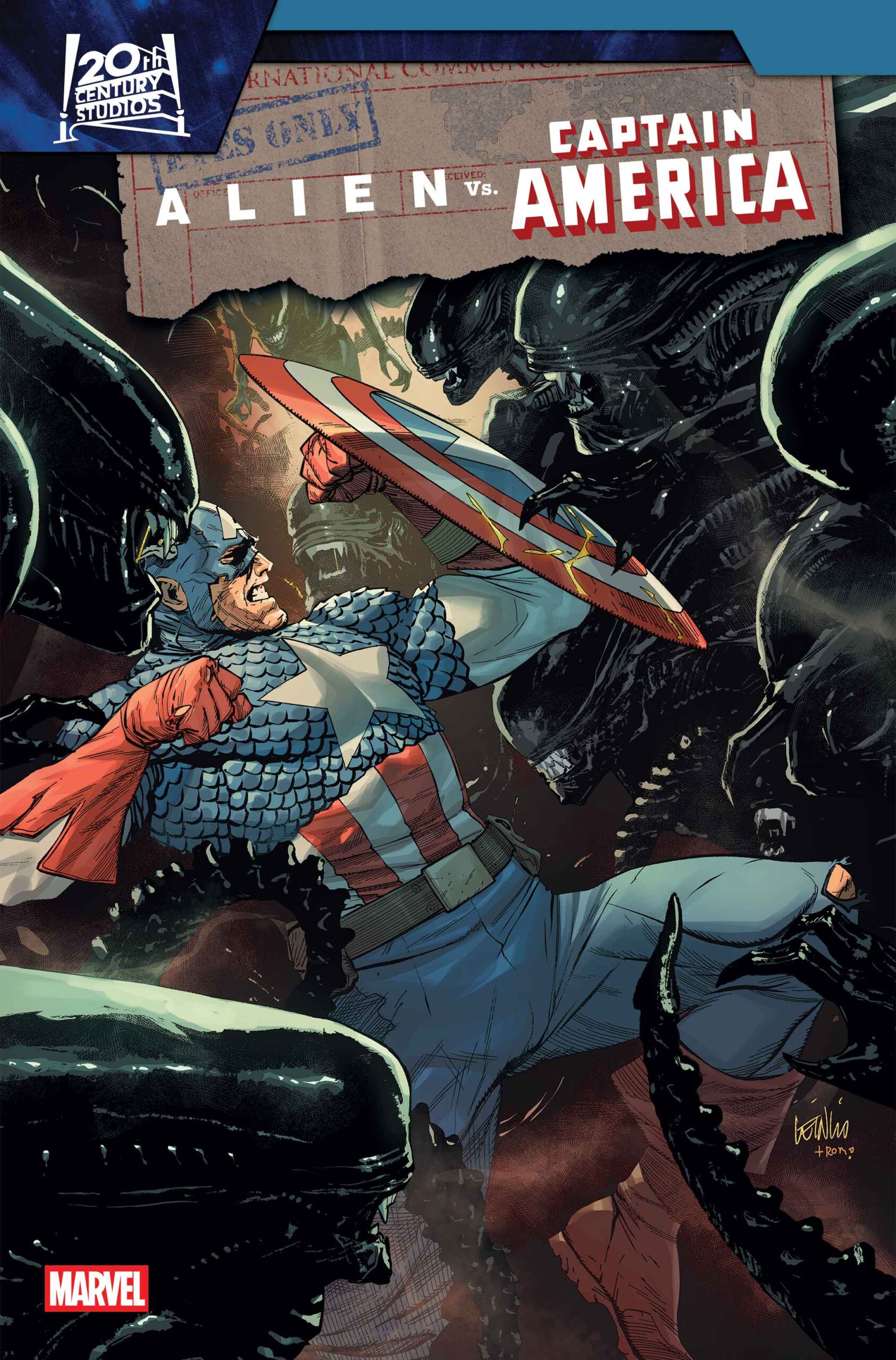 ALIEN VS. CAPTAIN AMERICA, MARVEL COMICS' NEXT ALIEN CROSSOVER SERIES ...